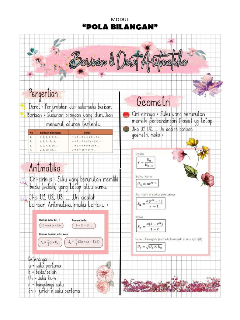 Modul - Pola Bilangan | PDF