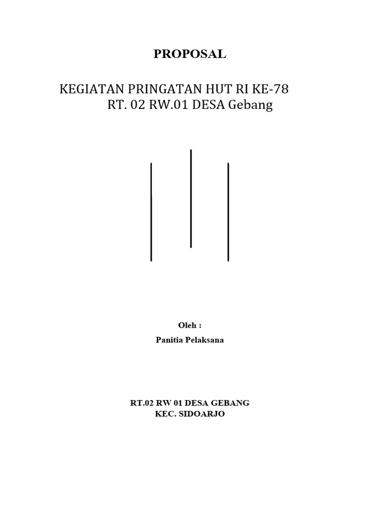 Contoh Proposal 17 Agustus | PDF