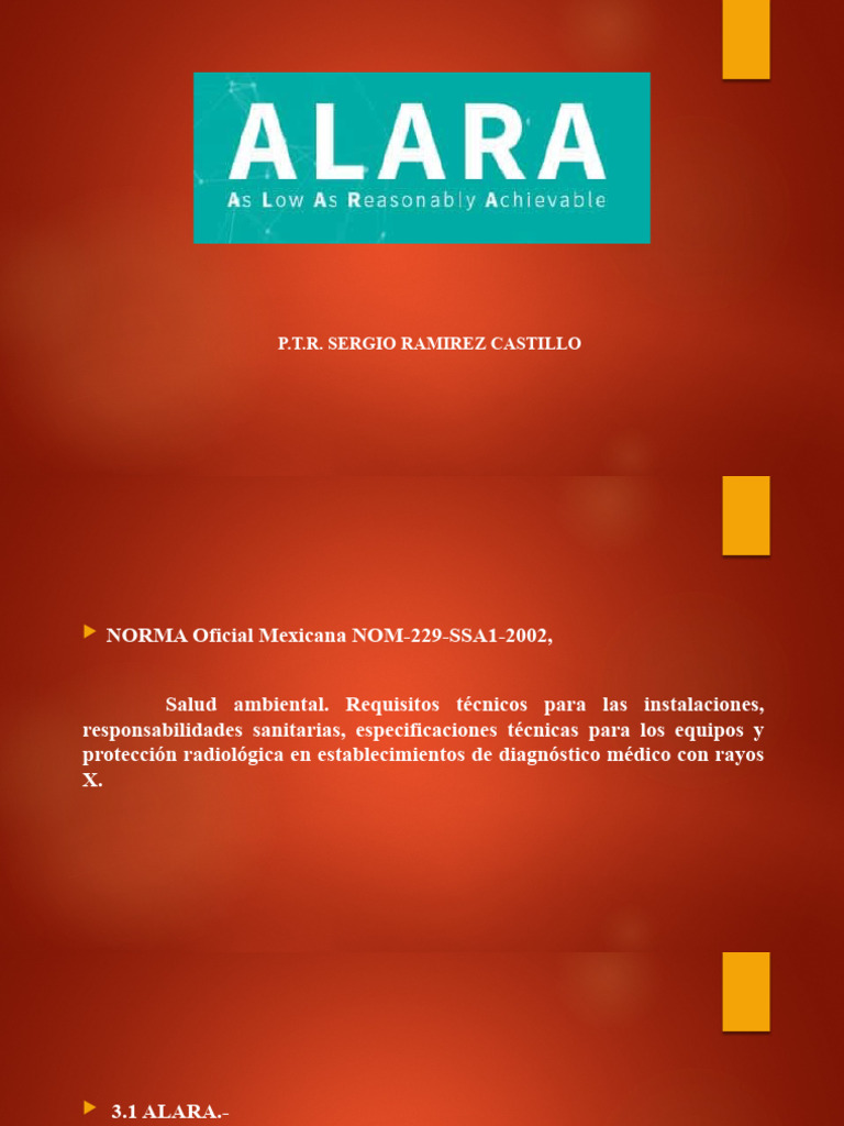 Principio Alara | PDF | Planificación | Protección de radiación