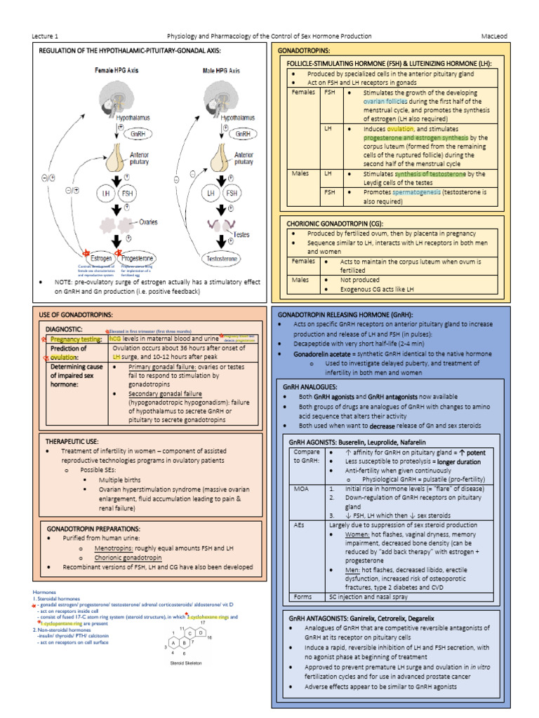 Sex Hormones Pdf Luteinizing Hormone Gonadotropin