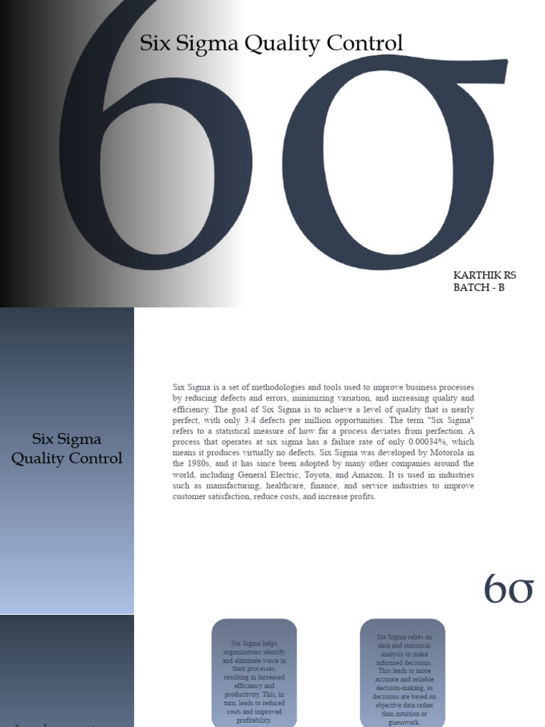 Six Sigma | Download Free PDF | Six Sigma | Standard Deviation