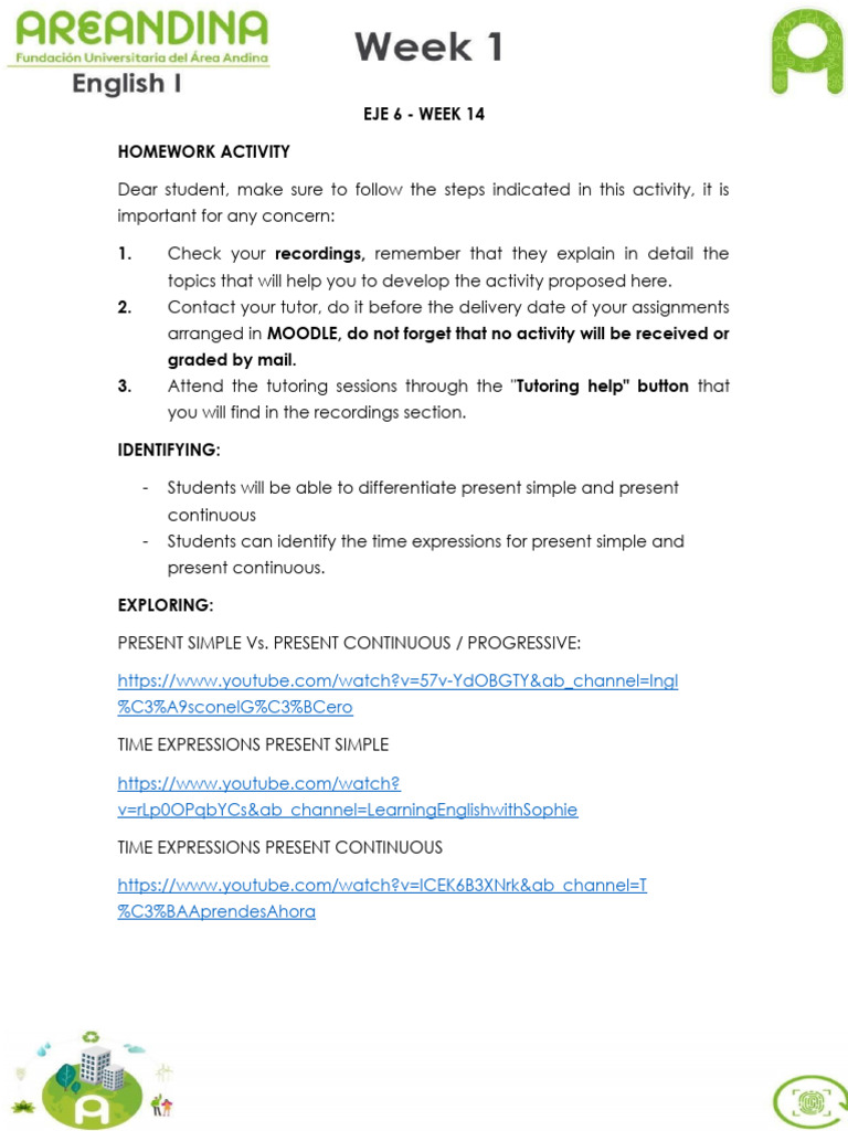 English 1 - EJE 6 - Week 14 | PDF