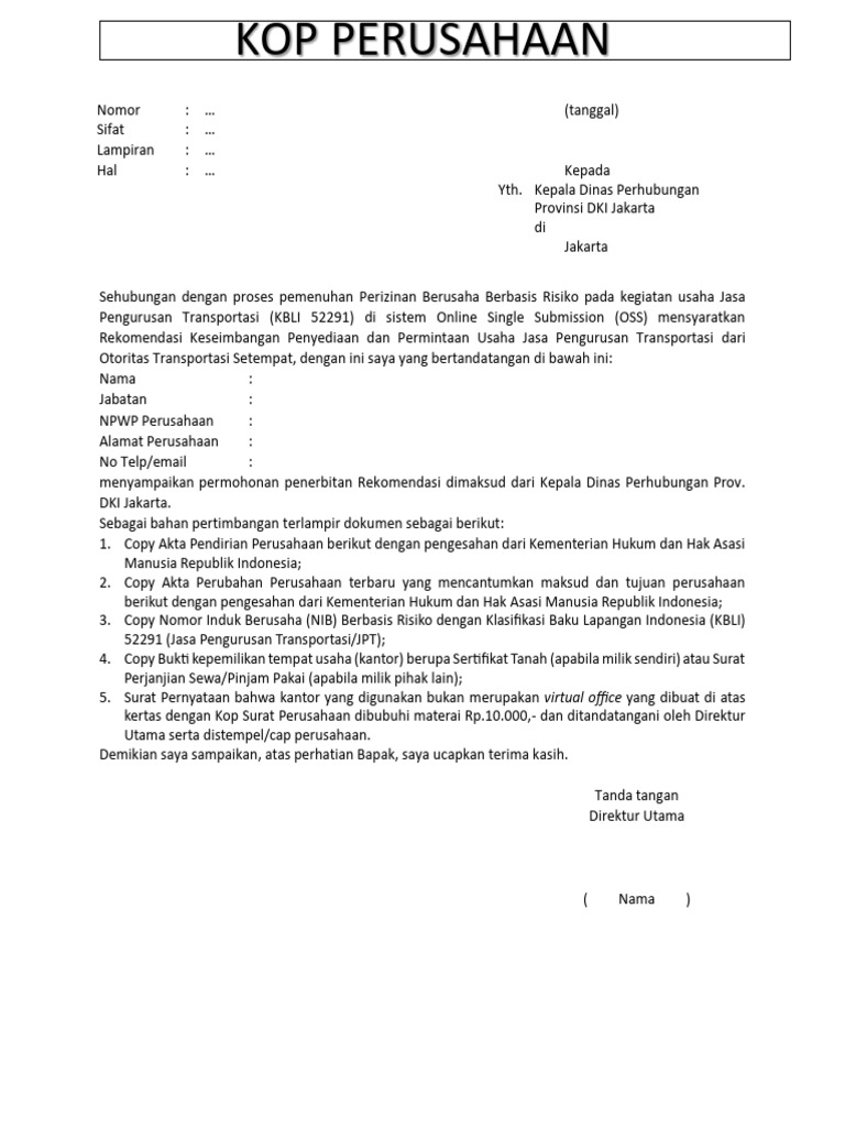 Contoh Surat Permohonan Rekom JPT | PDF