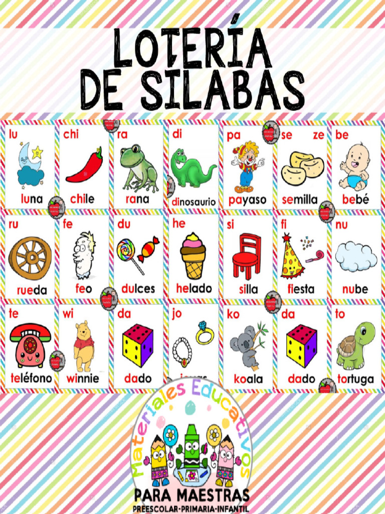 Lotería de Sílabas | PDF