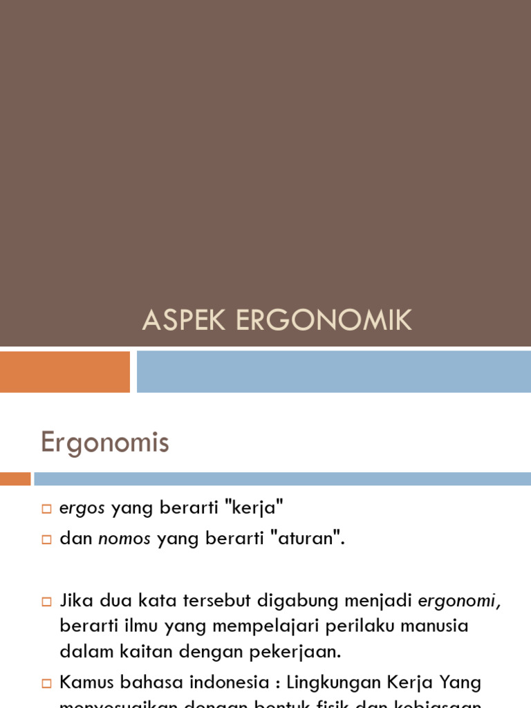 Extra - Ergonomik | PDF