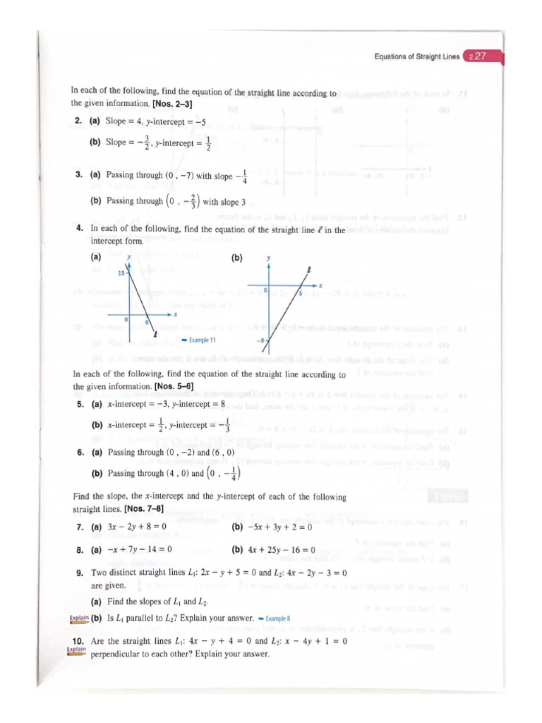 F4 Ch2 Equations of Straight Lines 2 | PDF