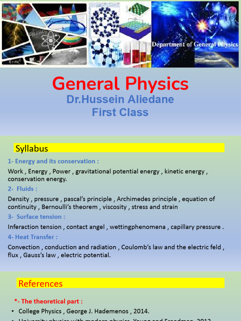 General Physics 1 | PDF | Potential Energy | Force