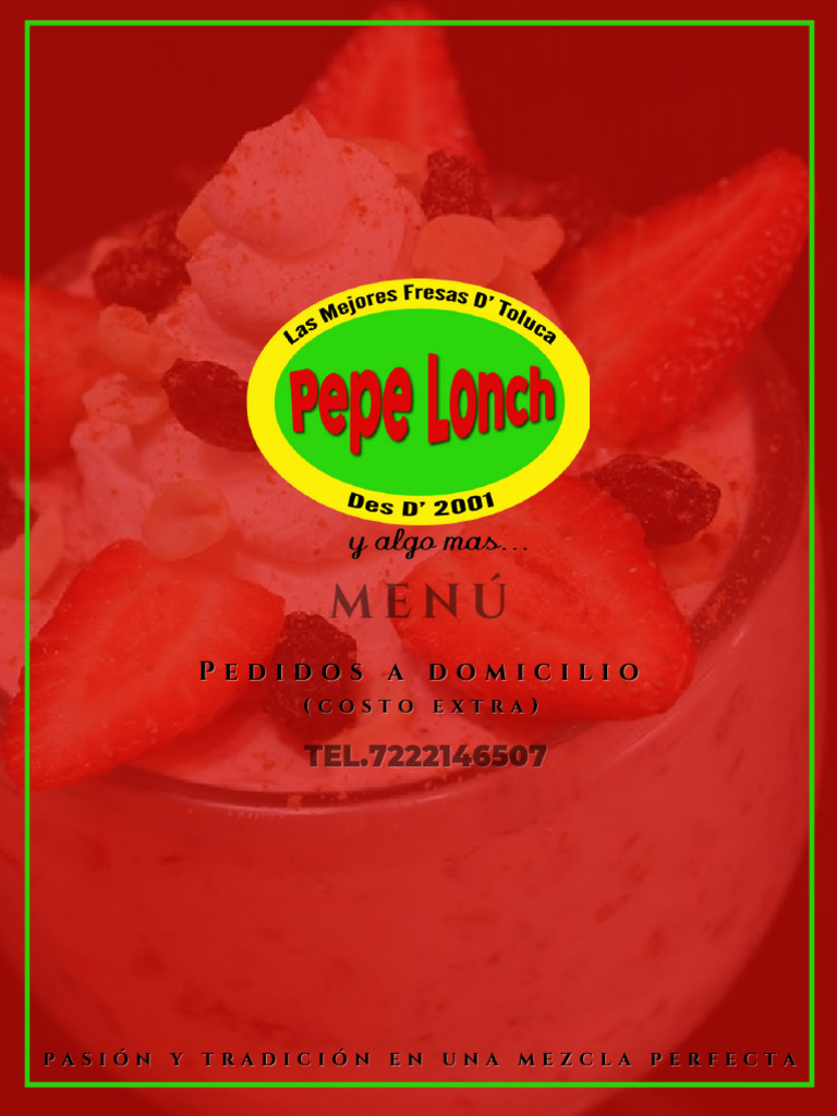 Menú Pepe Lonch-1 | PDF | Comida y bebida | Cocinando