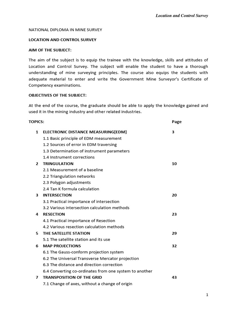 Location and Control Survey | PDF | Waves | Frequency
