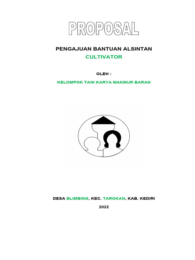 CONTOH Proposal Alsintan APBN | PDF