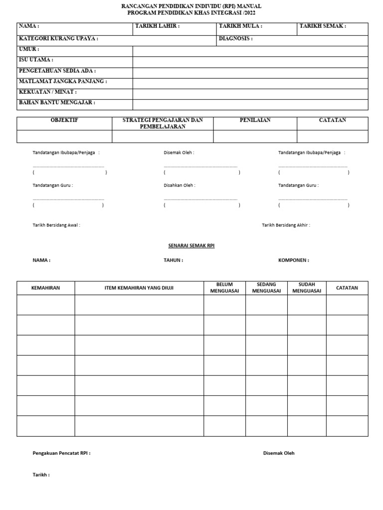 Tapak Kosong RPI | PDF