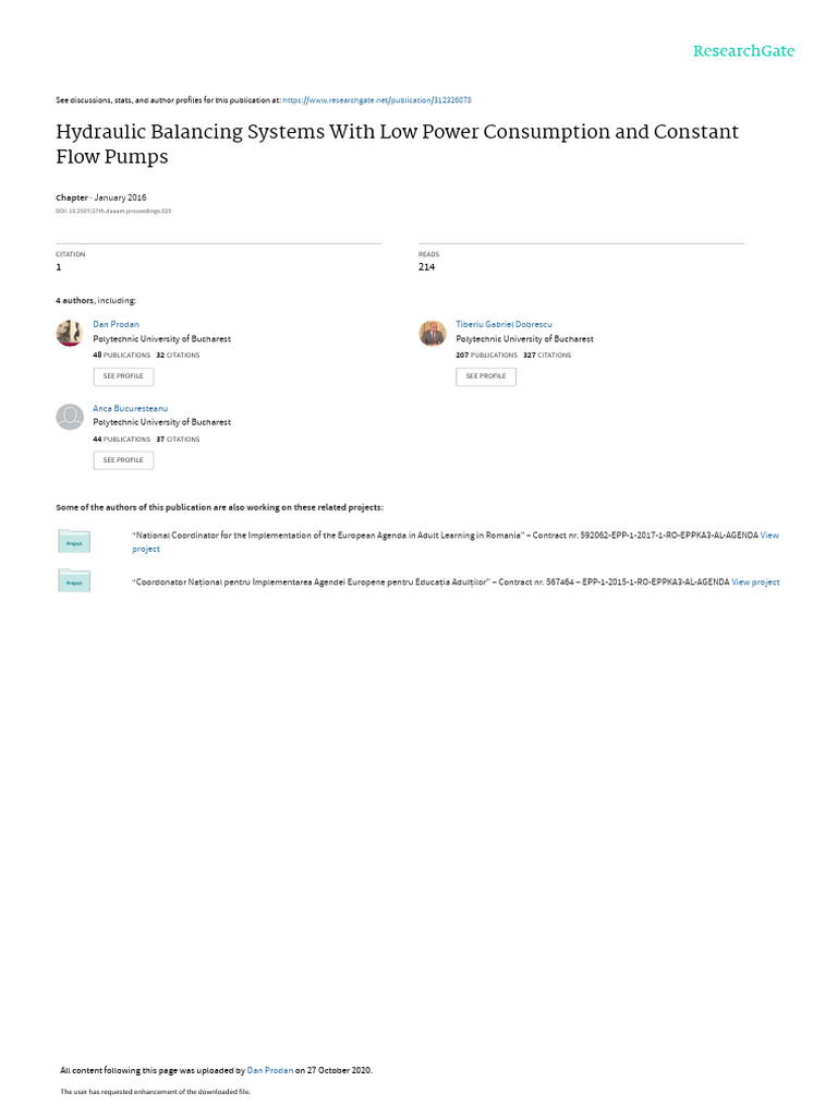 Hydraulic_Balancing_Systems_With_Low_Power_Consump | PDF | Pump | Machines
