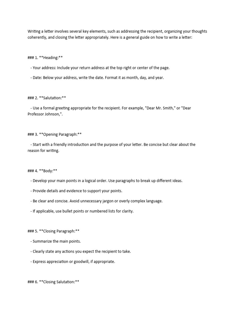 How To Write A Letter | PDF | Proofreading | Human Communication