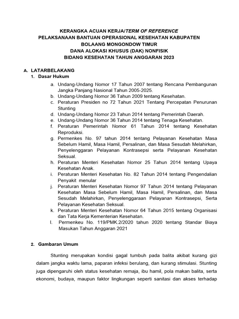 KAK Gerakan Bumil Sehat | PDF