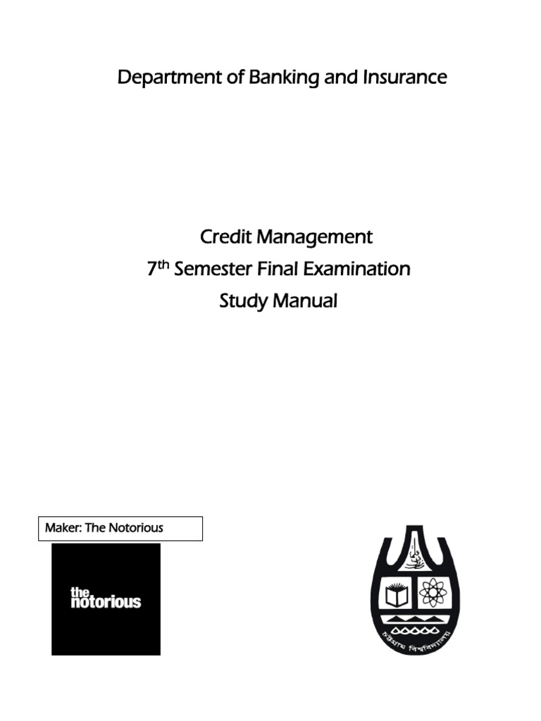 Credit Management 7th Semester Final Examination Study Manual | PDF ...