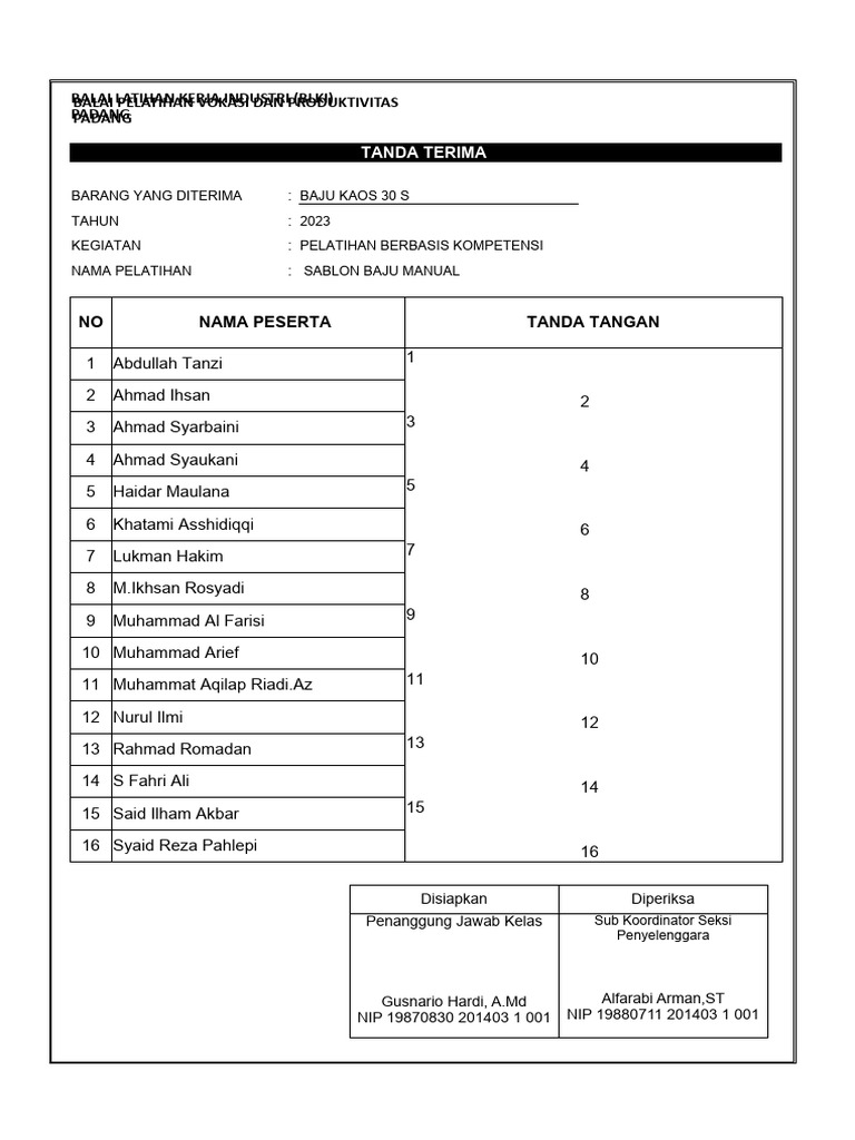 Daftar Bahan Sablon | PDF