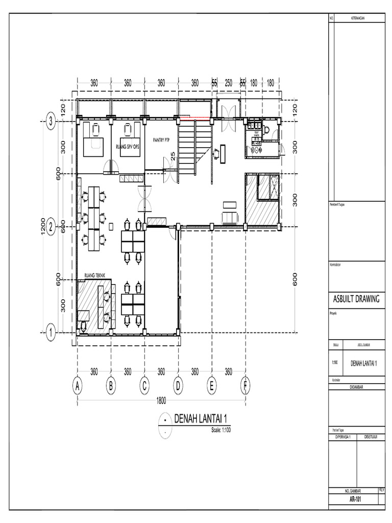 Denah Rencana 1 | PDF