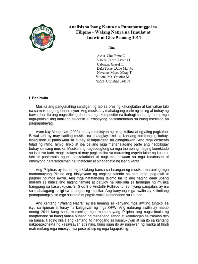 Interpretasyon Sa Filipino | PDF