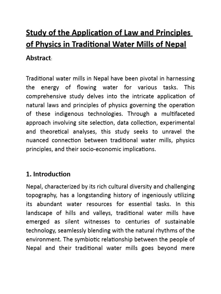 Physics Project | PDF | Mill (Grinding) | Physics