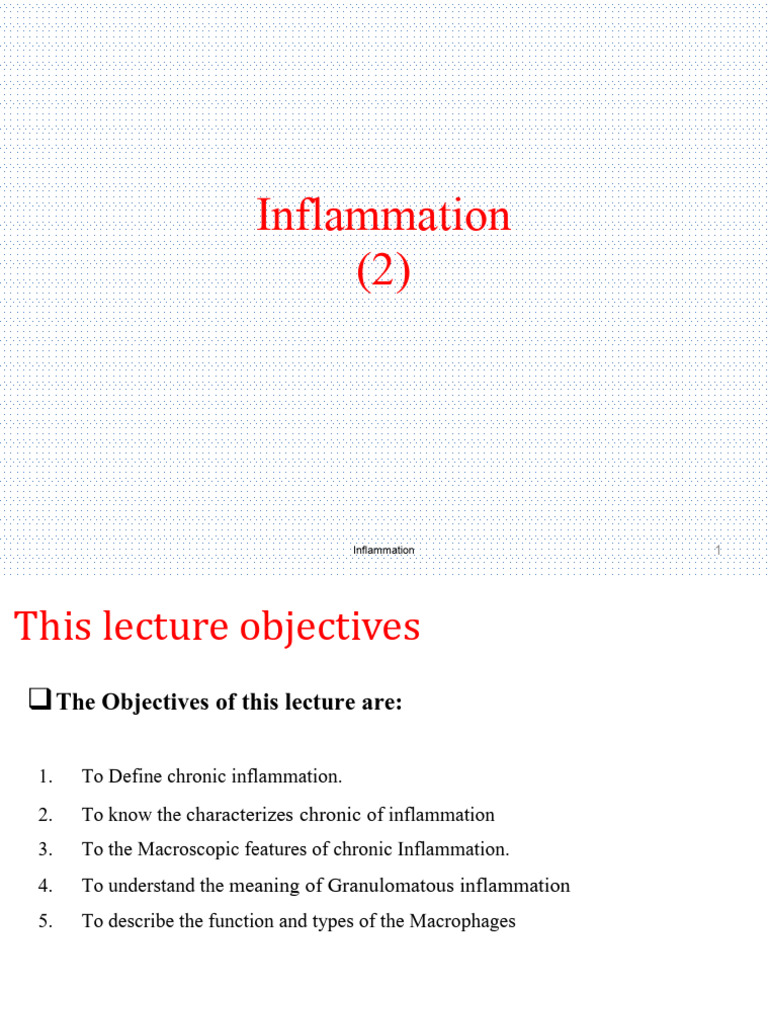 Chronic Inflammation | PDF | Inflammation | Macrophage