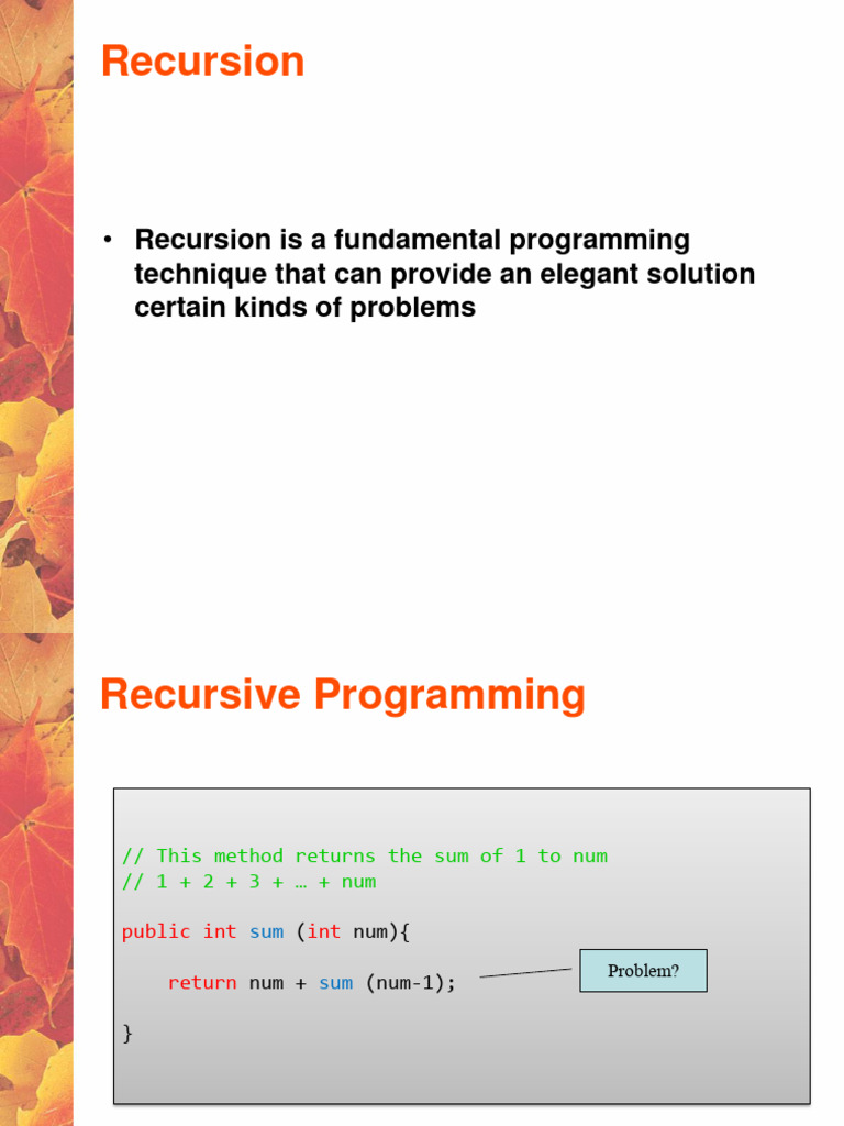 Recursion | PDF