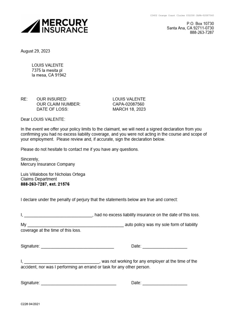 P.O. Box 10730 Santa Ana, CA 92711-0730 888-263-7287: C2402 Orange ...