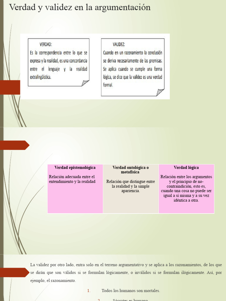 Verdad y validez en la argumentación | PDF | Verdad | Argumento