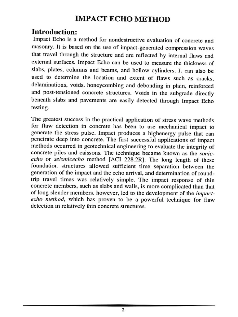 Impact Echo Tech Theroy | PDF