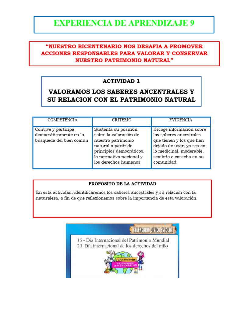 Exp 9 Act. 1-2 | PDF | Perú | Conocimiento