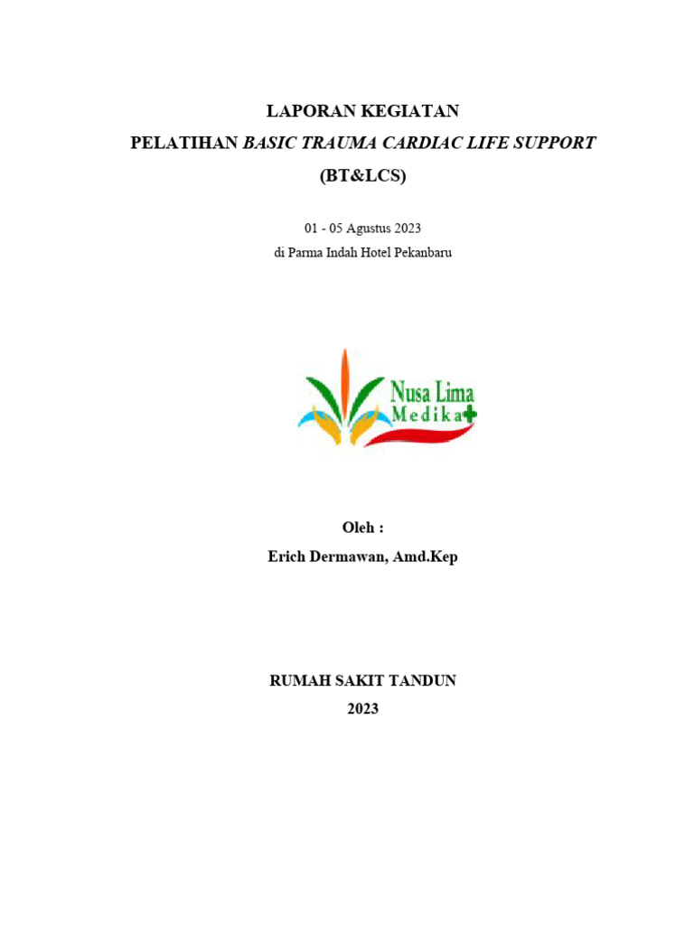 Laporan BT&CLS Erich Dermawan 2023 | PDF