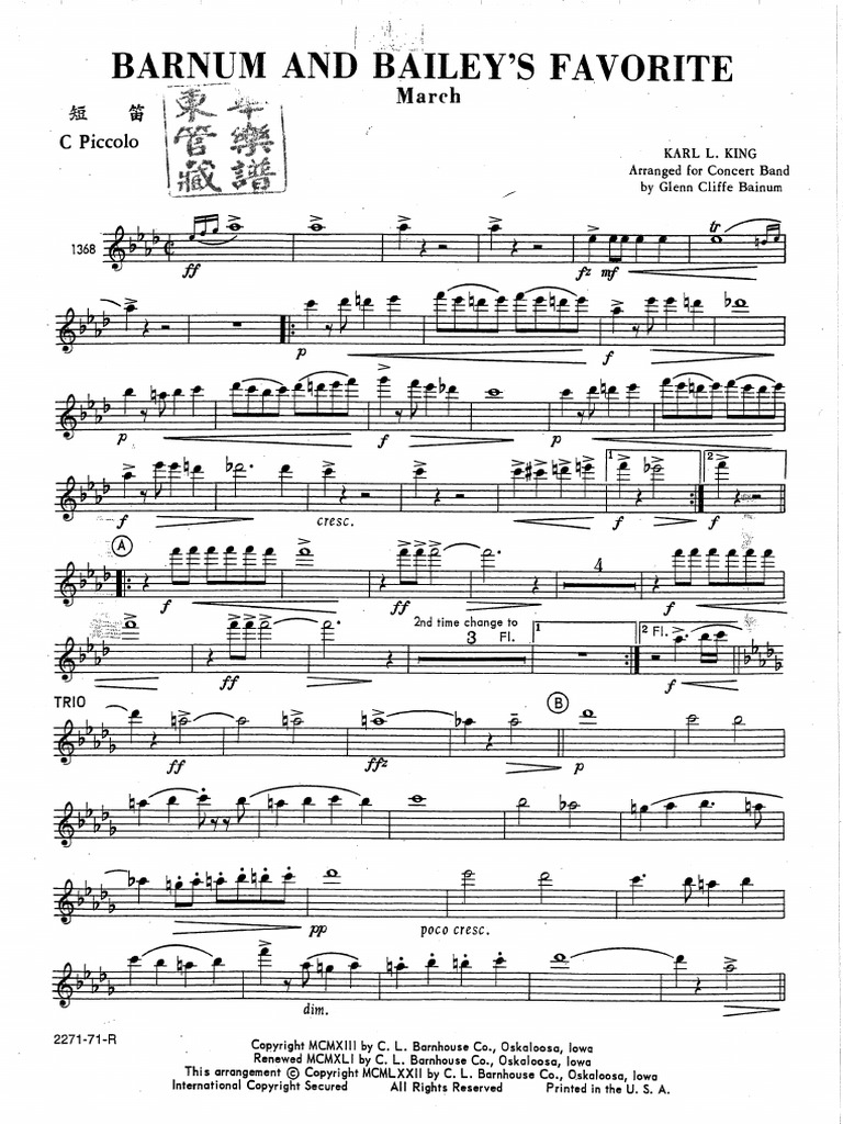 Barnum and Bailey's Favorite | PDF