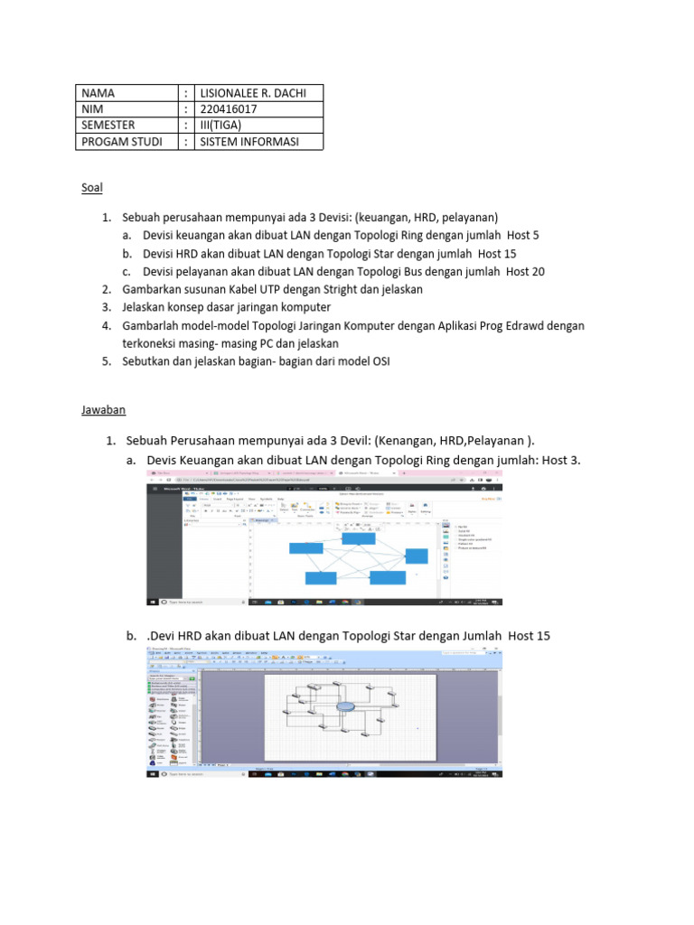 Lisionalee UTS - JARINGAN KOMPUTER | PDF
