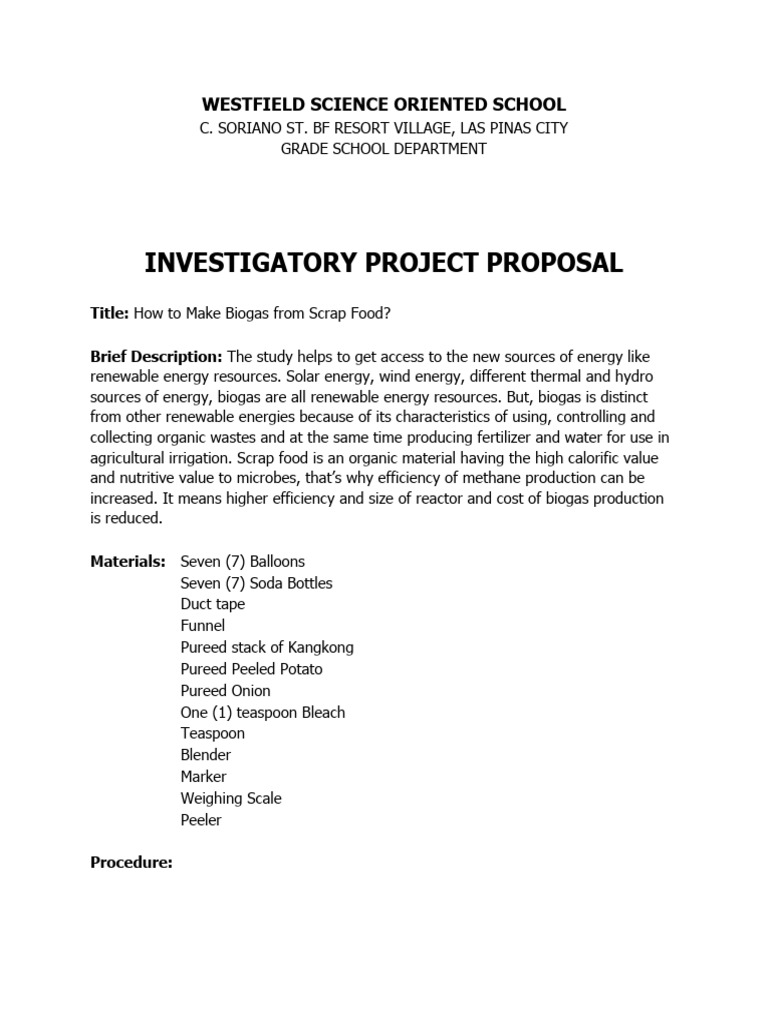 Biogas Our of Scrap Food | PDF | Anaerobic Digestion | Biogas