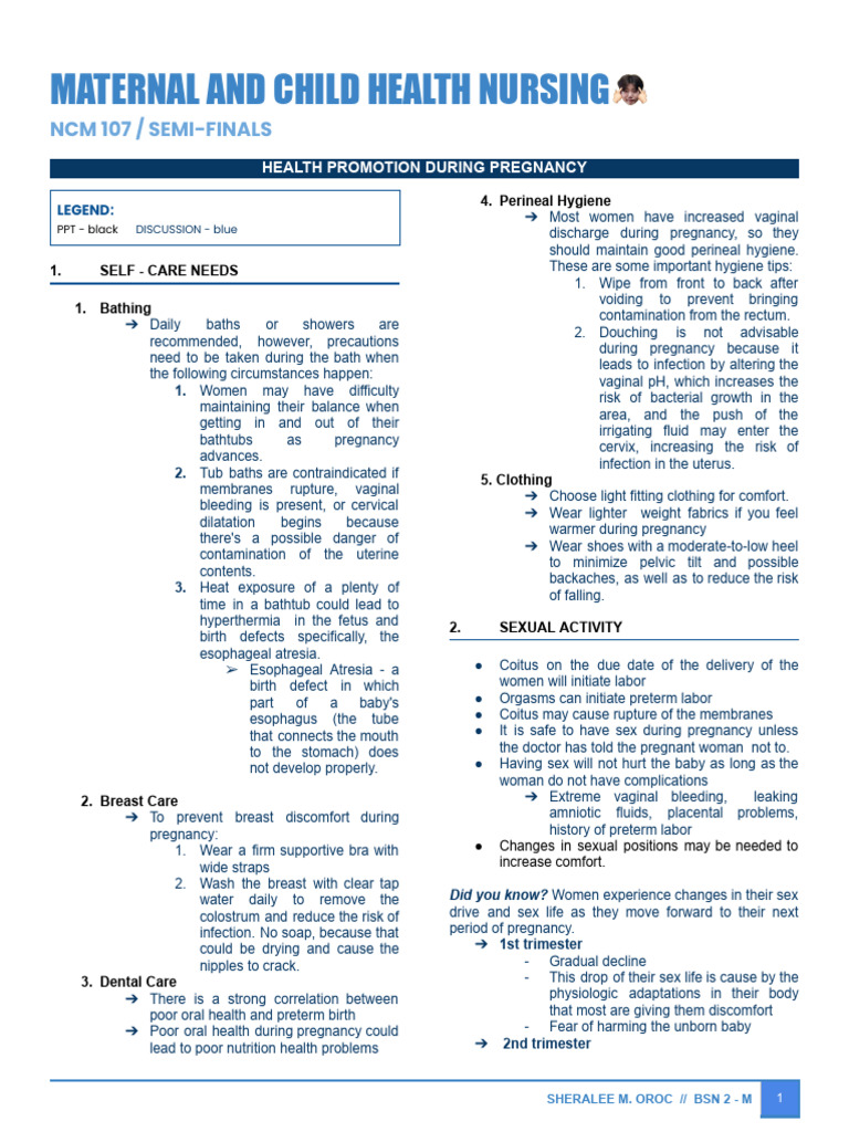 Health Promotion During Pregnancy 1 | Download Free PDF | Pregnancy ...