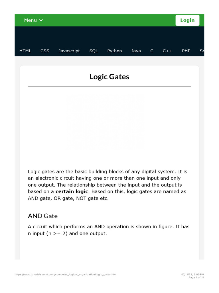 Logic Gates | PDF | Logic Gate | Electronic Design