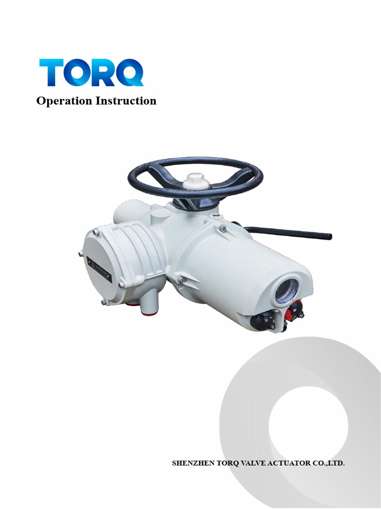 Actuator Torq | PDF | Valve | Thrust