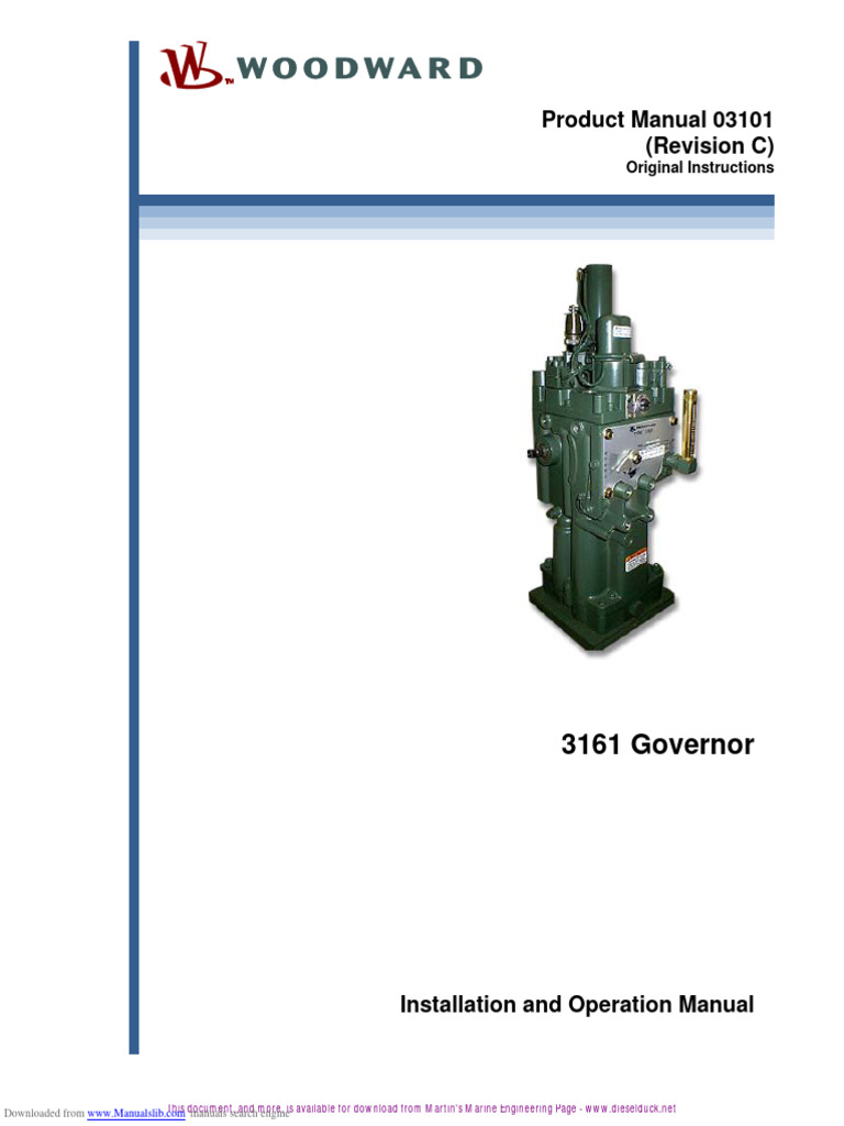 3161 Governor | PDF | Piston | Valve