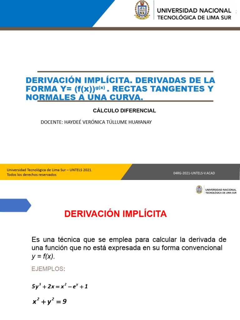 IM01 S11099765 CLASE10 DECa LCULODIFERENCIAL | PDF | Ecuaciones | Derivado