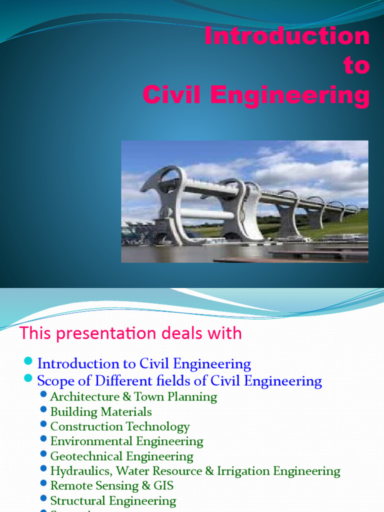 Overview of Civil Engineering Fields | PDF | Civil Engineering ...
