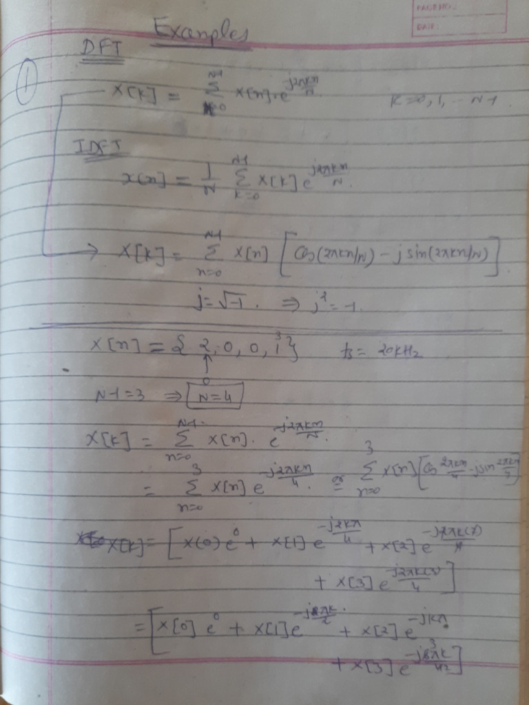 DFT, Idft, Z and Inverse Z Transform | PDF DFT, Idft, Z and Inverse Z Transform | PDF