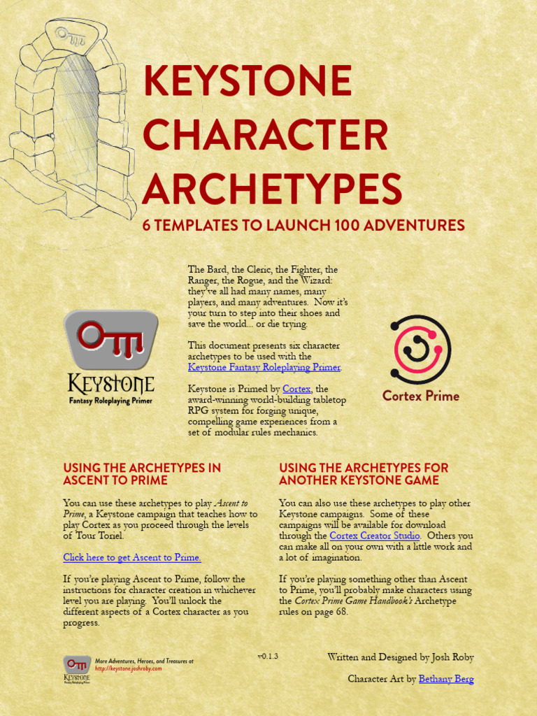 Keystone Archetypes v0.1.3 | PDF | Role Playing Games