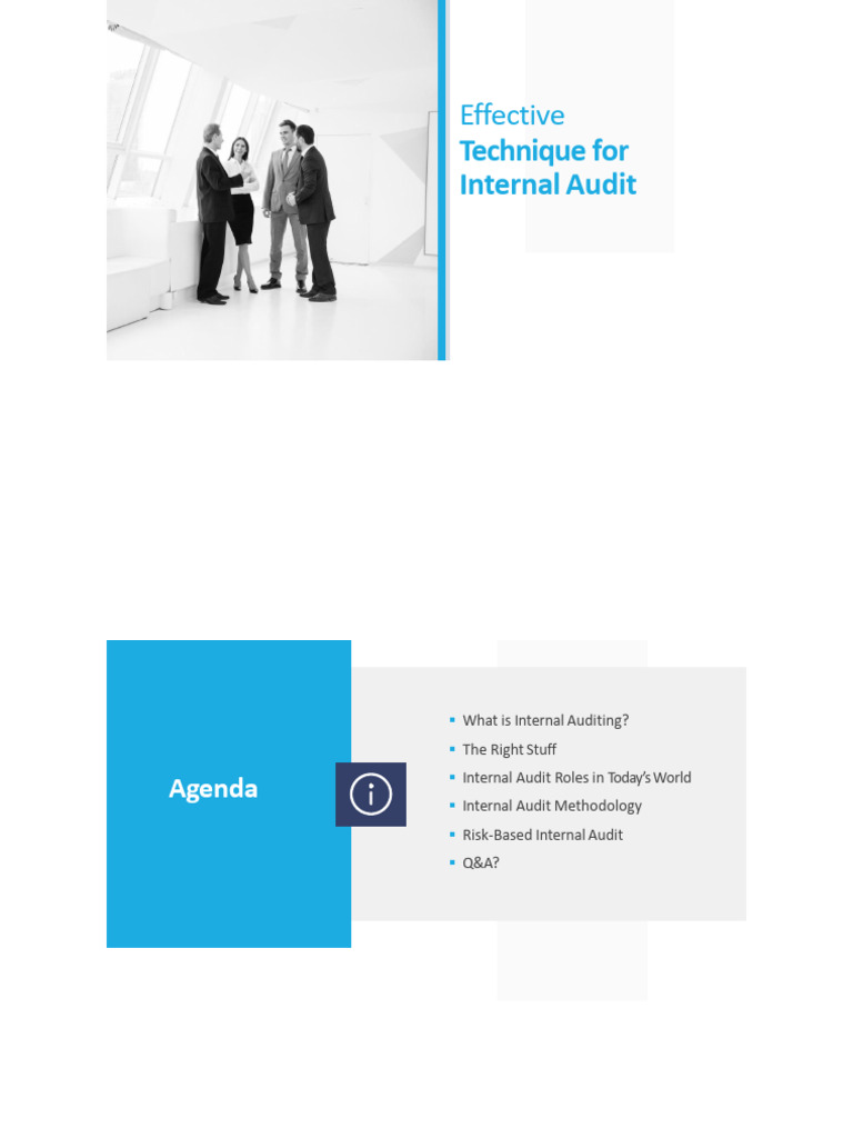 Effective Technique For Internal Audit - 1 Rev BT | PDF | Internal Audit | Audit