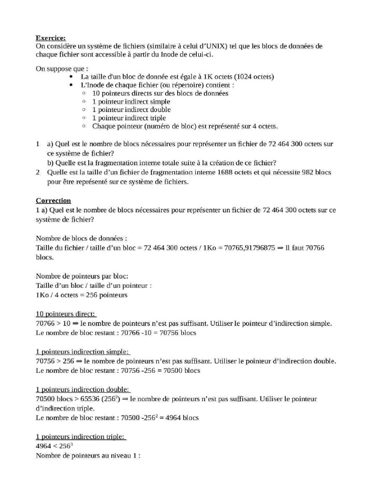 Correction Exercice | PDF