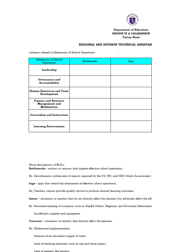 BLICs | PDF | Learning | Teachers