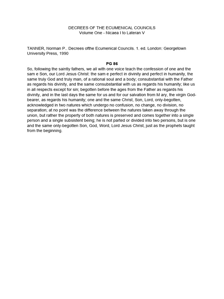Decrees Ofthe Ecumenical Councils | PDF | Social Science | Philosophy