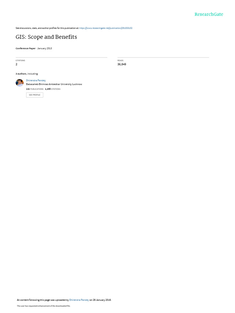 GIS Scope and Benefits | PDF | Geographic Information System | Geography
