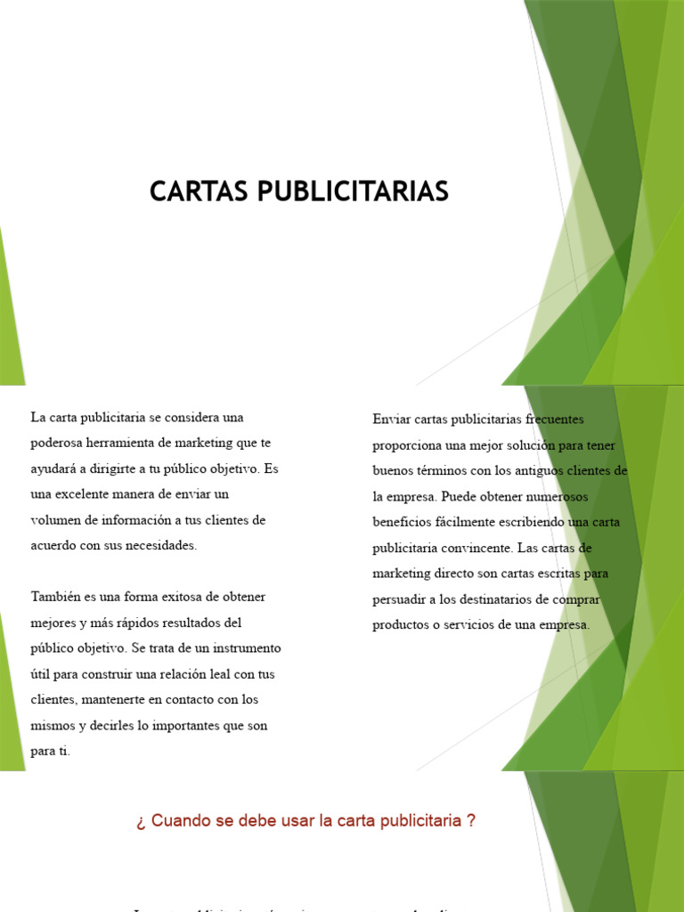 Cartas de Publicidad | PDF