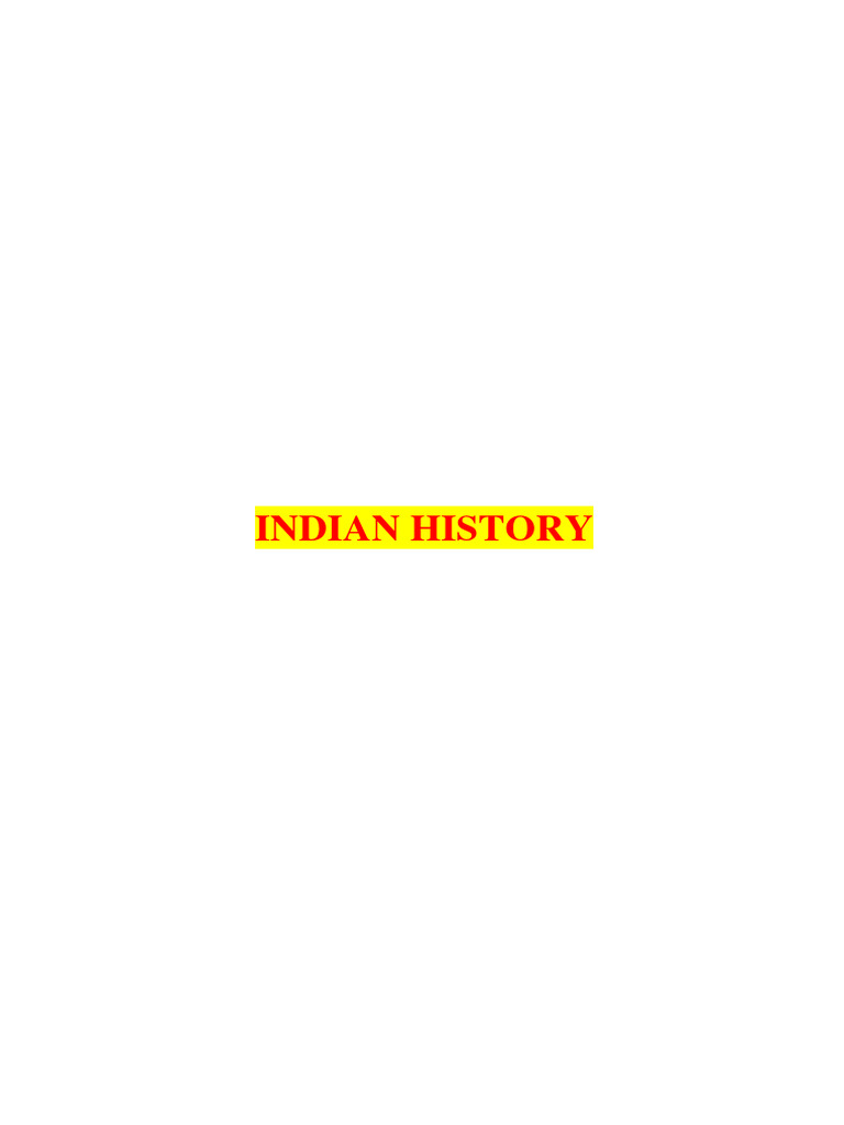 Indian History | PDF | Vedas | Mughal Empire