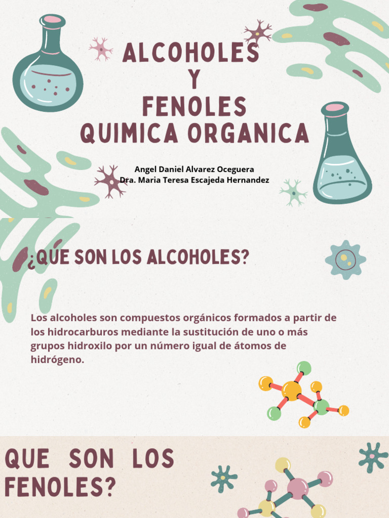 Alcoholes y Fenoles | PDF | Compuestos orgánicos | Benceno