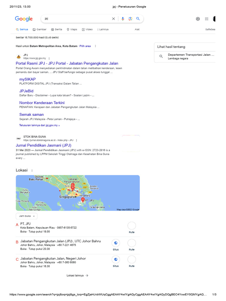 JPJ - Penelusuran Google | PDF